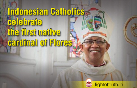 Indonesian Catholics celebrate the first native cardinal of Flores ...