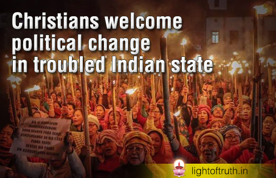 Christians welcome political change in troubled Indian state - Light of ...